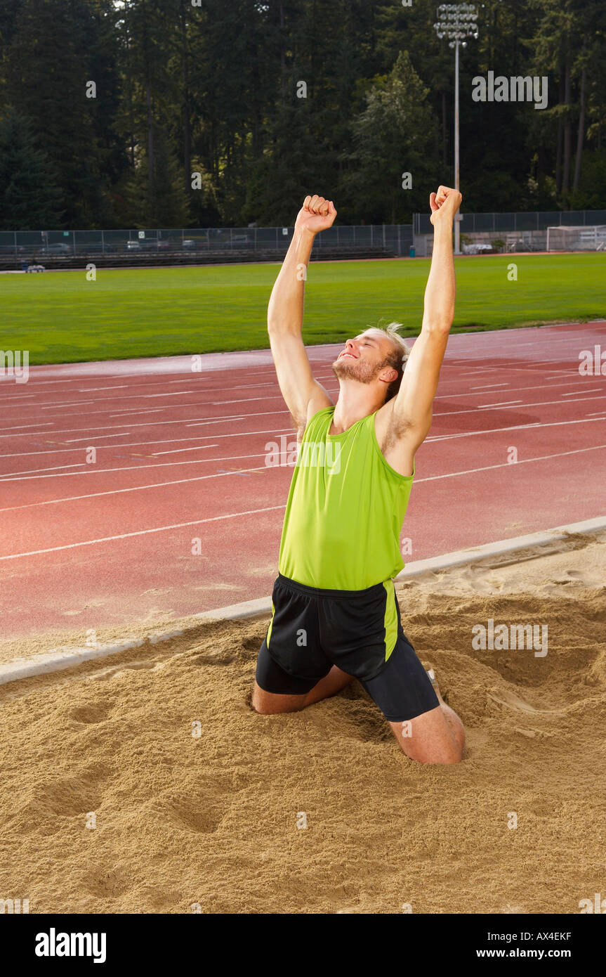 Man Long Jump Track High Resolution Stock Photography and Images - Alamy