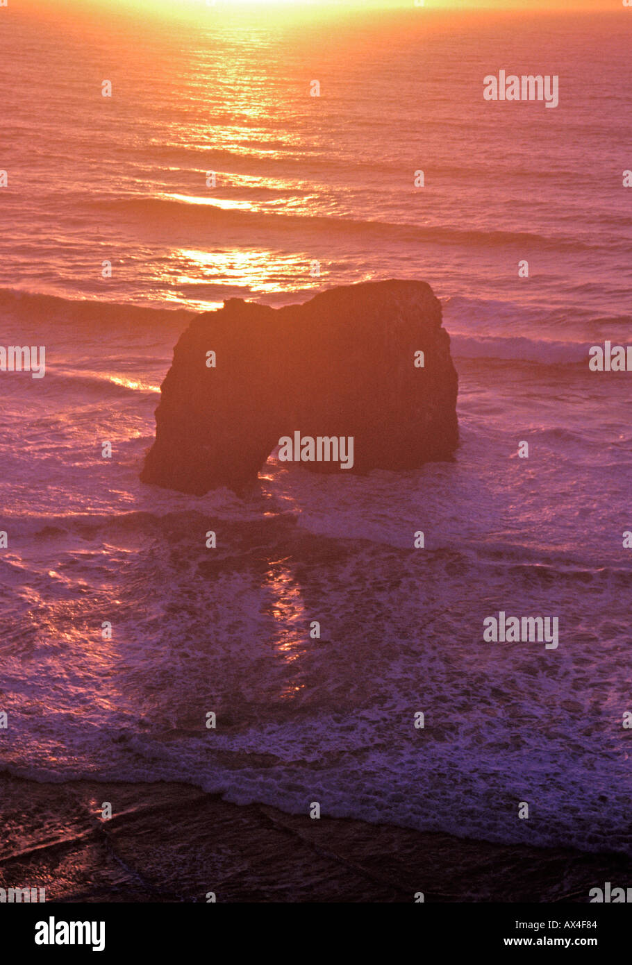 sunset northern california coast Stock Photo - Alamy