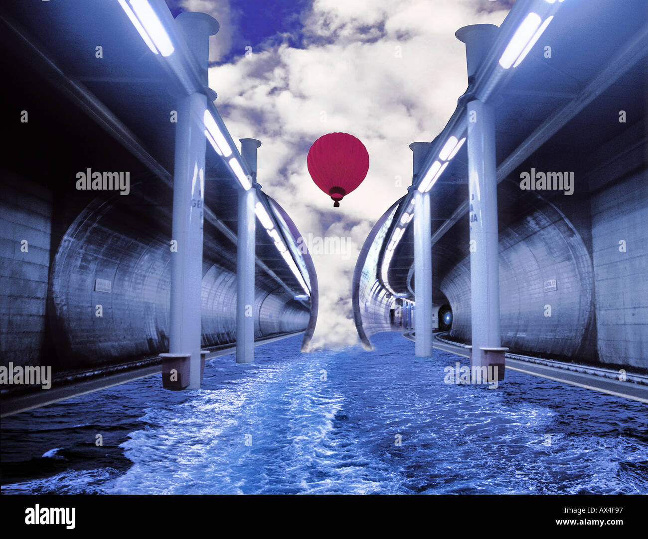 Hot air ballon artwork hi-res stock photography and images - Alamy