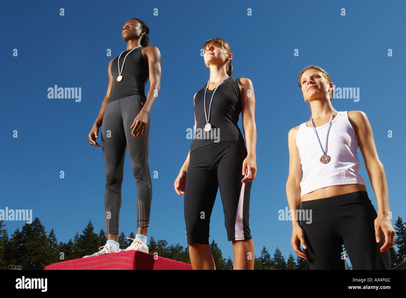 Standing in winner posture hi-res stock photography and images - Alamy