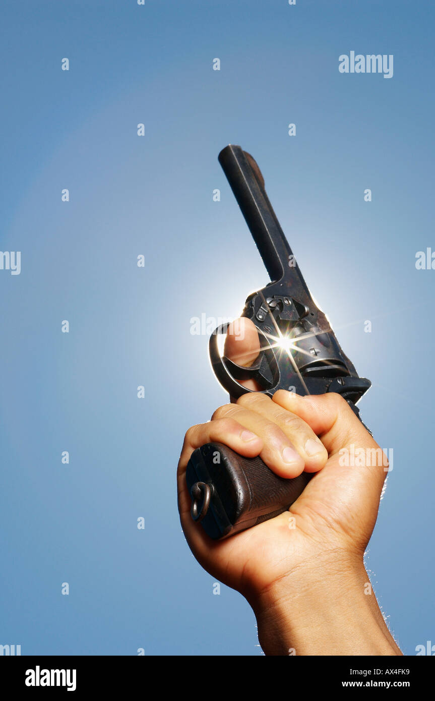 Side Profile Man Holding Gun High Resolution Stock Photography and ...