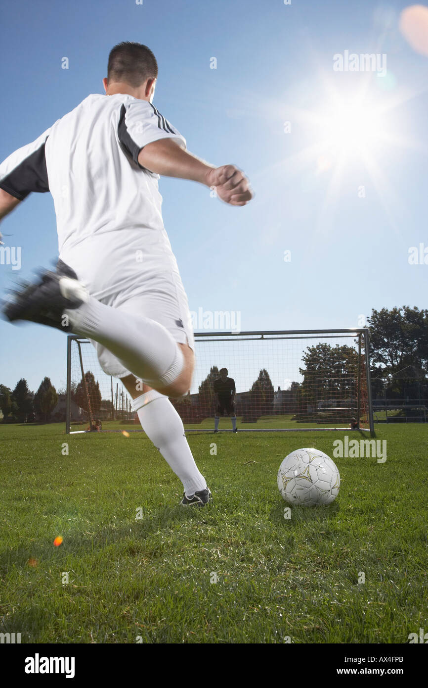 Man Playing Soccer Stock Photo - Alamy