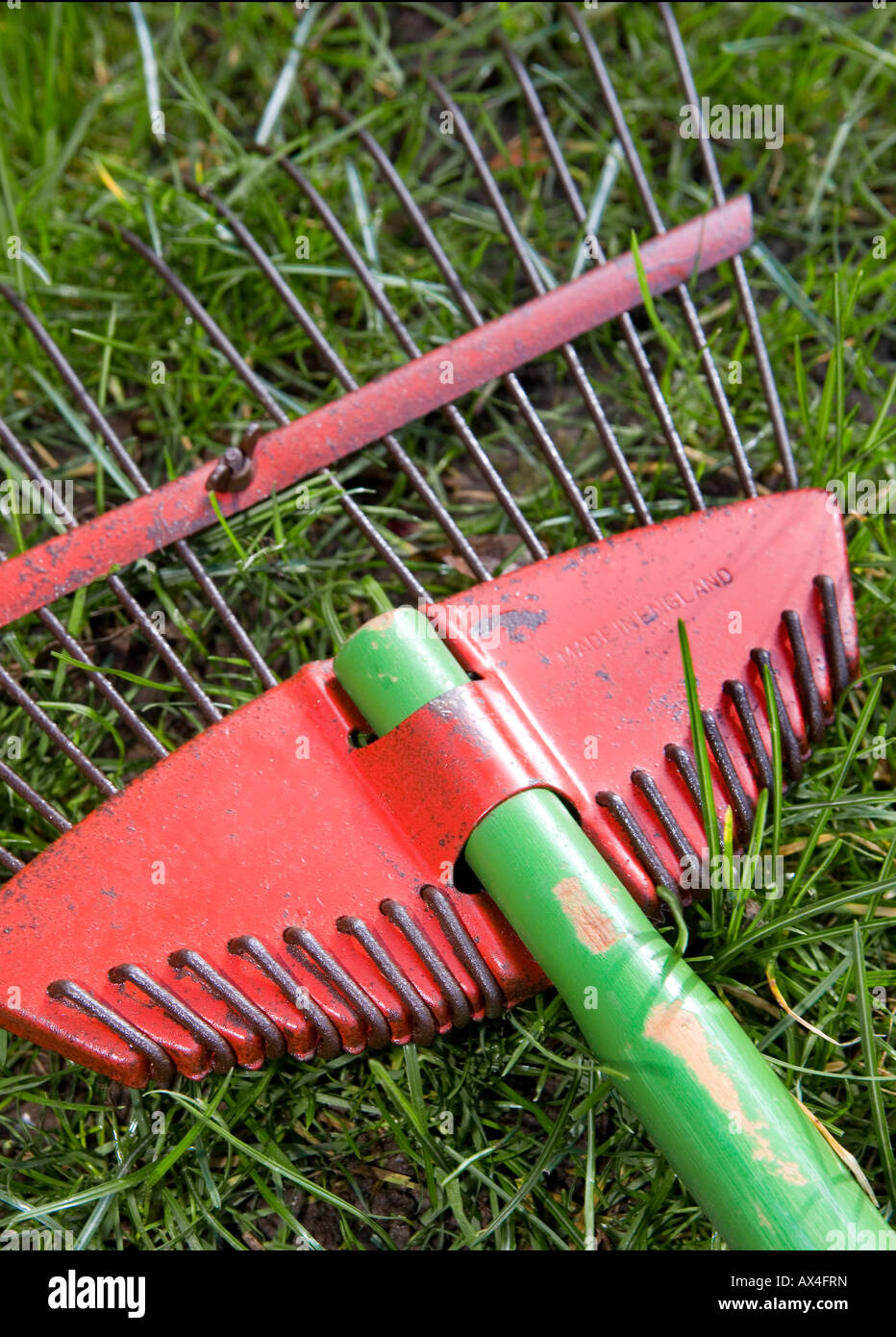 Red fan rake hi-res stock photography and images - Alamy