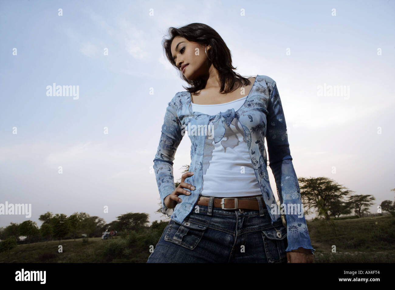 Low angle view of a fashion model hi-res stock photography and images ...