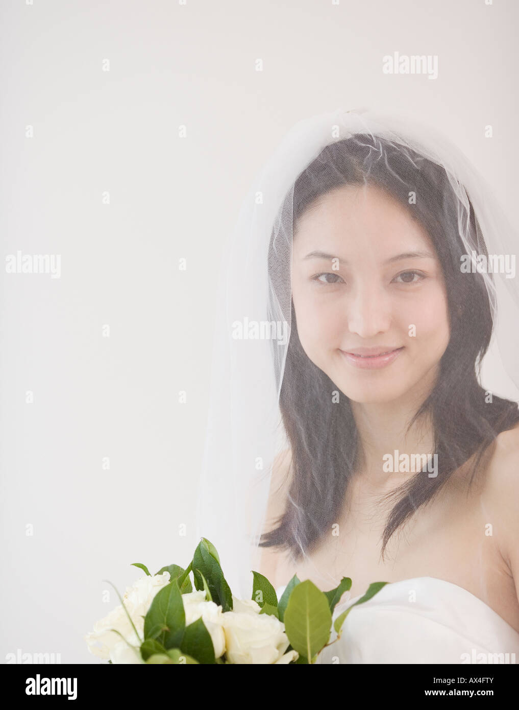 Portrait of Asian bride Stock Photo - Alamy
