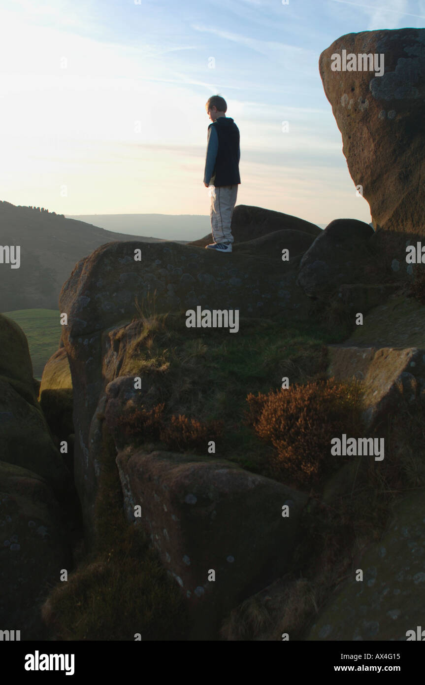 School Boy Explorer Stock Photo - Alamy