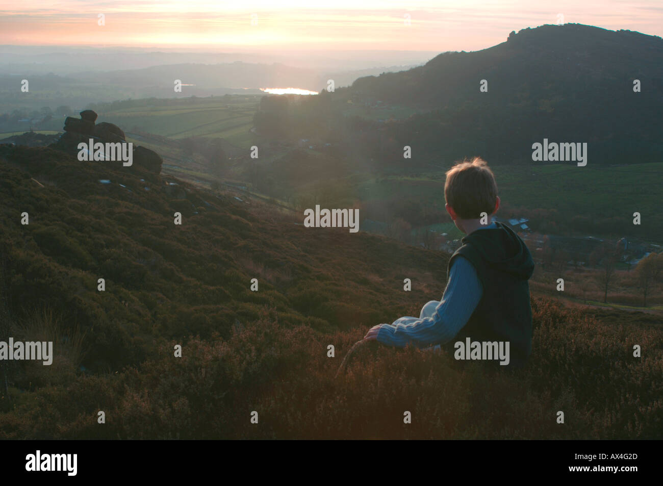 School Boy Explorer Stock Photo - Alamy