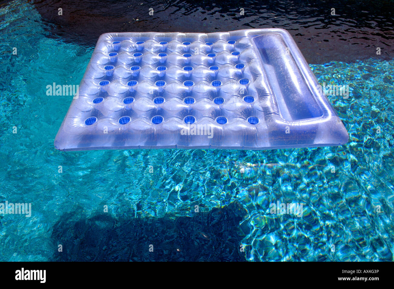 blue lilo swimming pool generic holiday vacation plastic inflatable ...