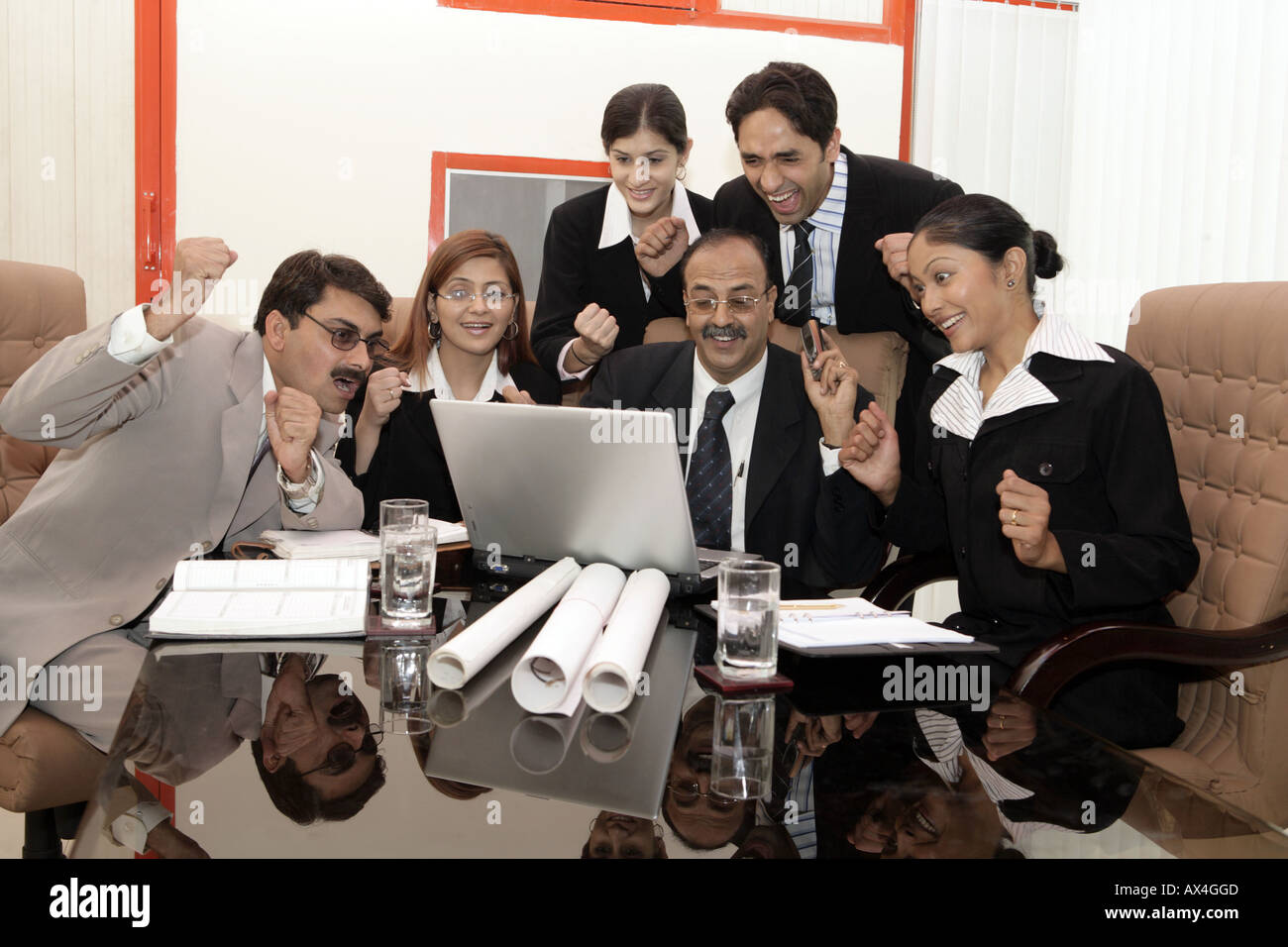 Boardroom conference table chairman hi-res stock photography and images ...