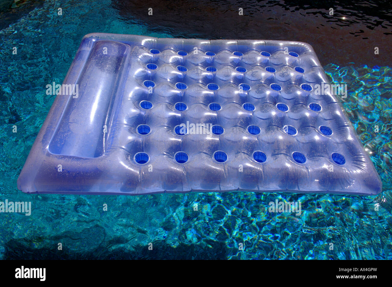 blue lilo swimming pool generic holiday vacation plastic inflatable ...