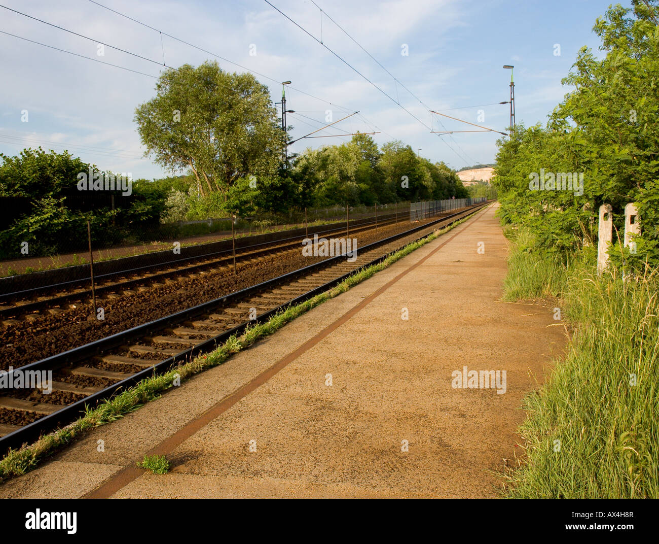 Rural train station Stock Photo - Alamy