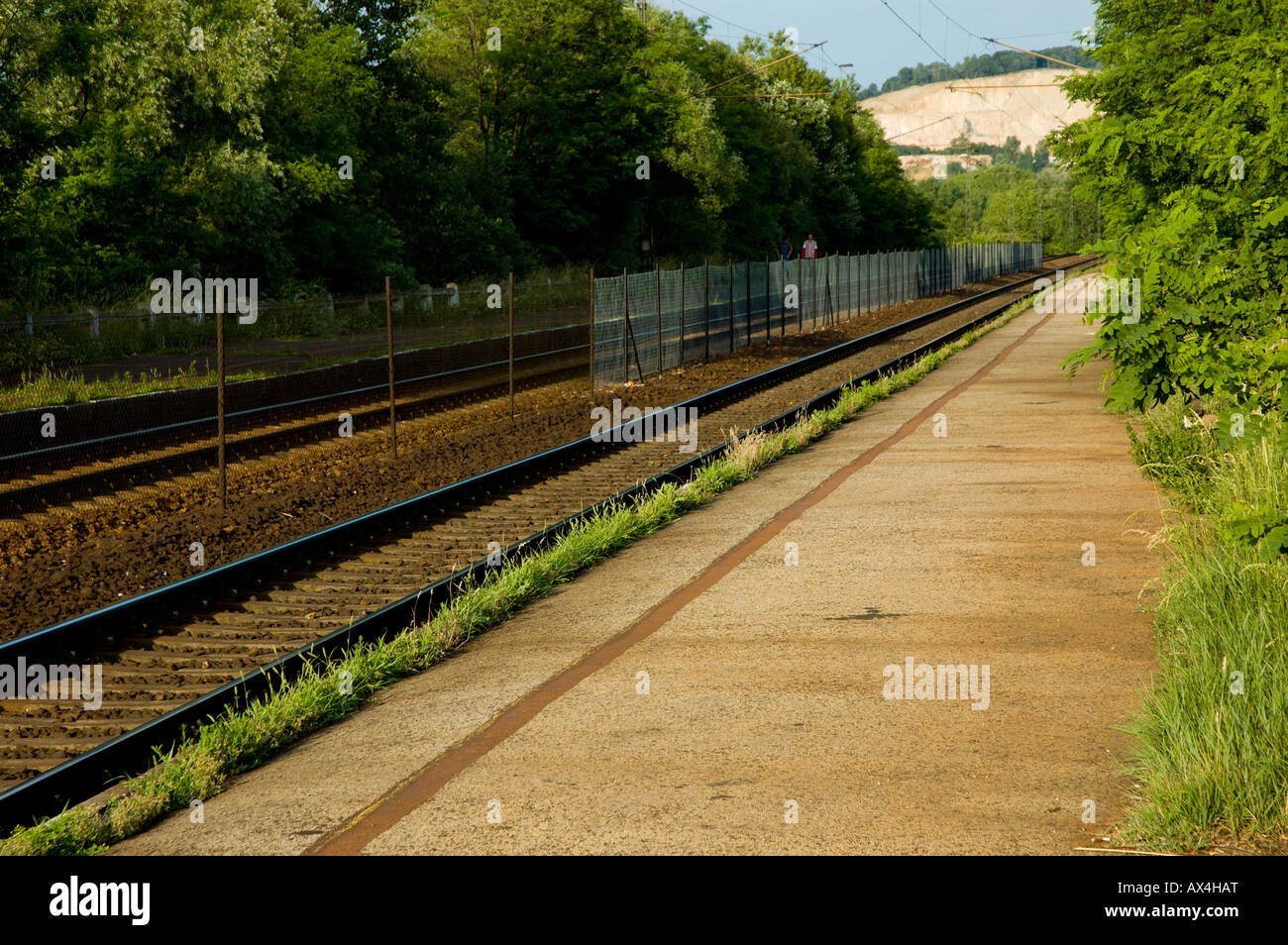 Rural train station Stock Photo - Alamy