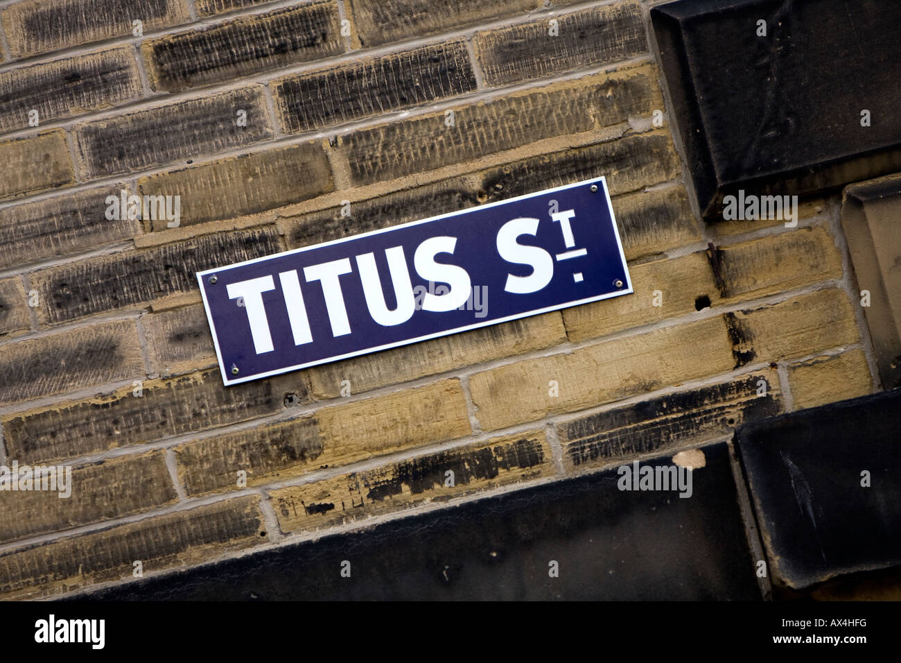 Titus Street named after Sir Titus Salt in the village of Saltaire ...