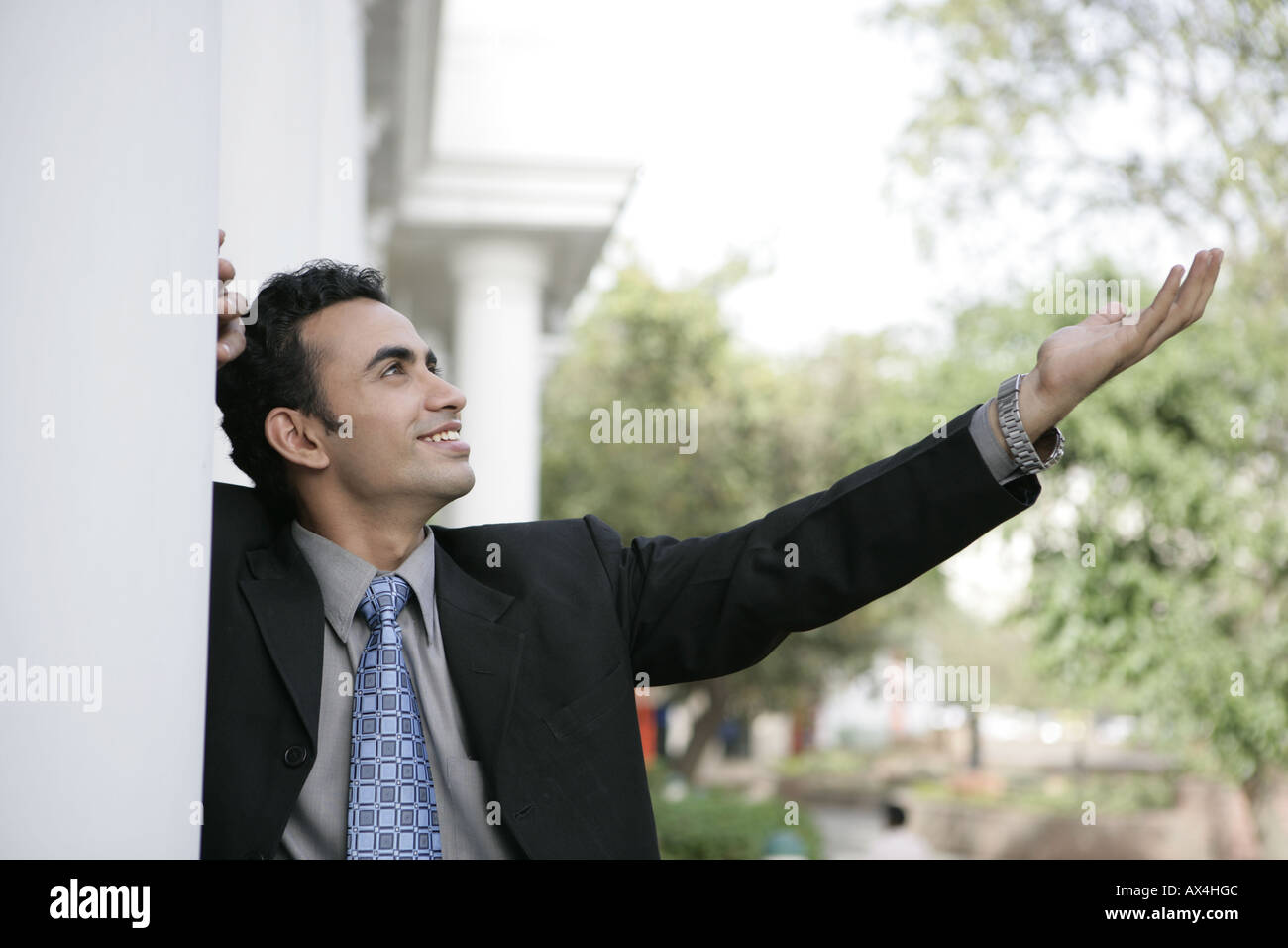 Hand palm businessman on hi-res stock photography and images - Alamy