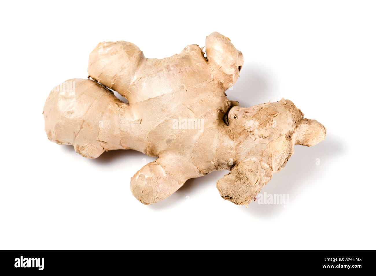 ginger root with human shape isolated on white background Stock Photo ...