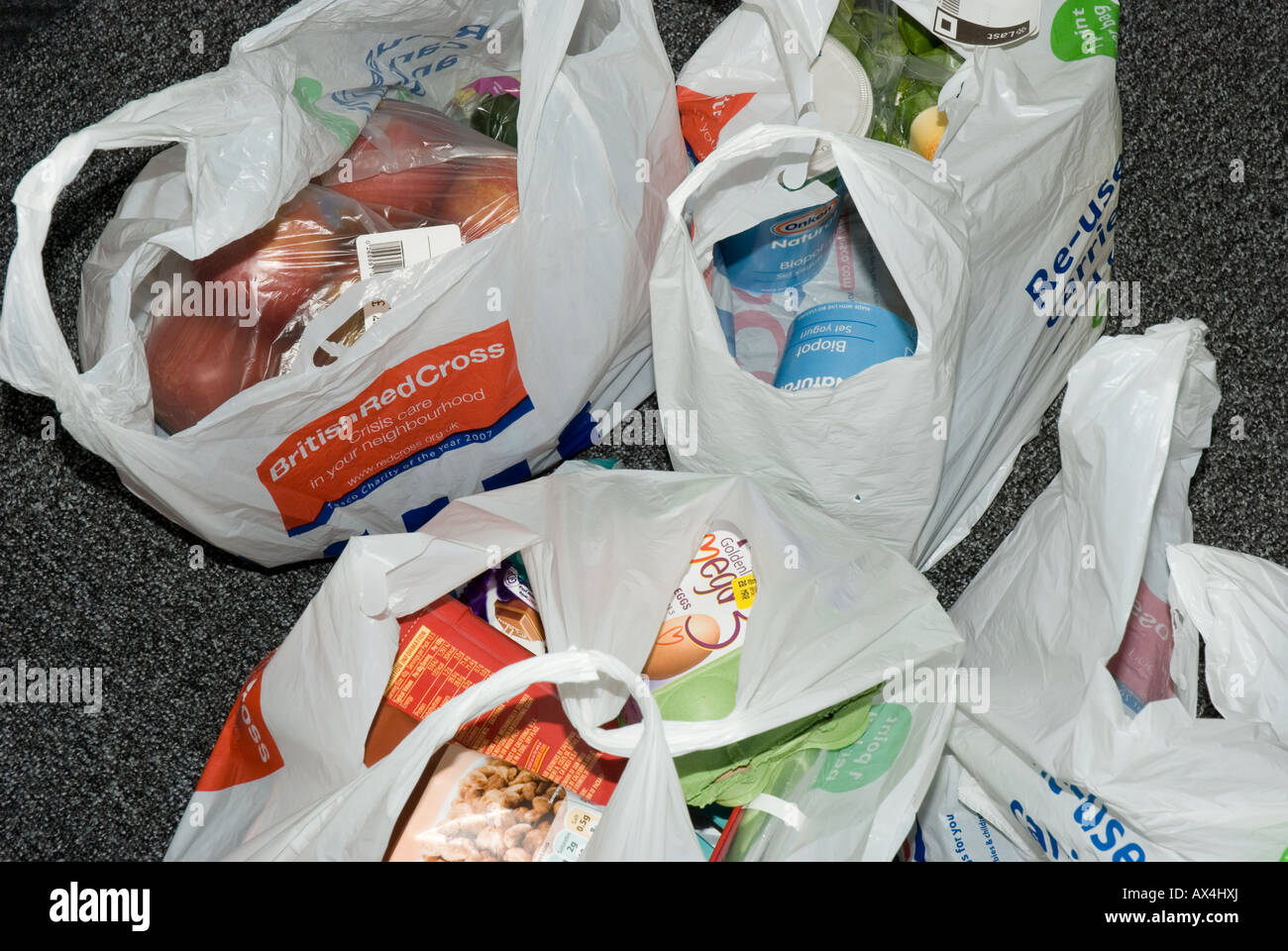 Weekly shopping from Supermarket Stock Photo - Alamy