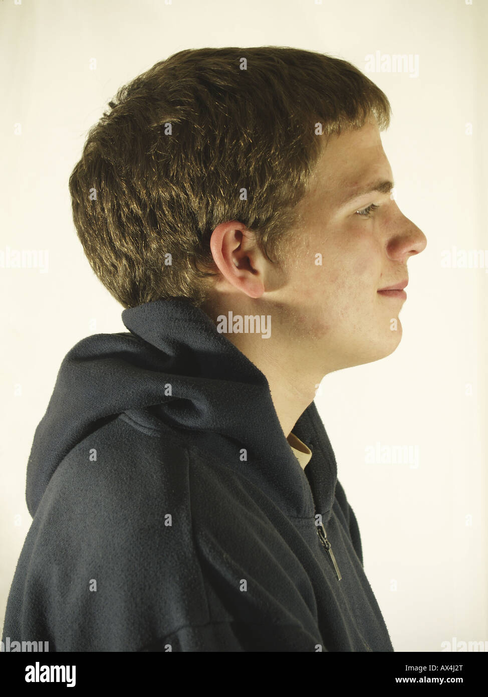 15 year old boy , facing left Stock Photo - Alamy