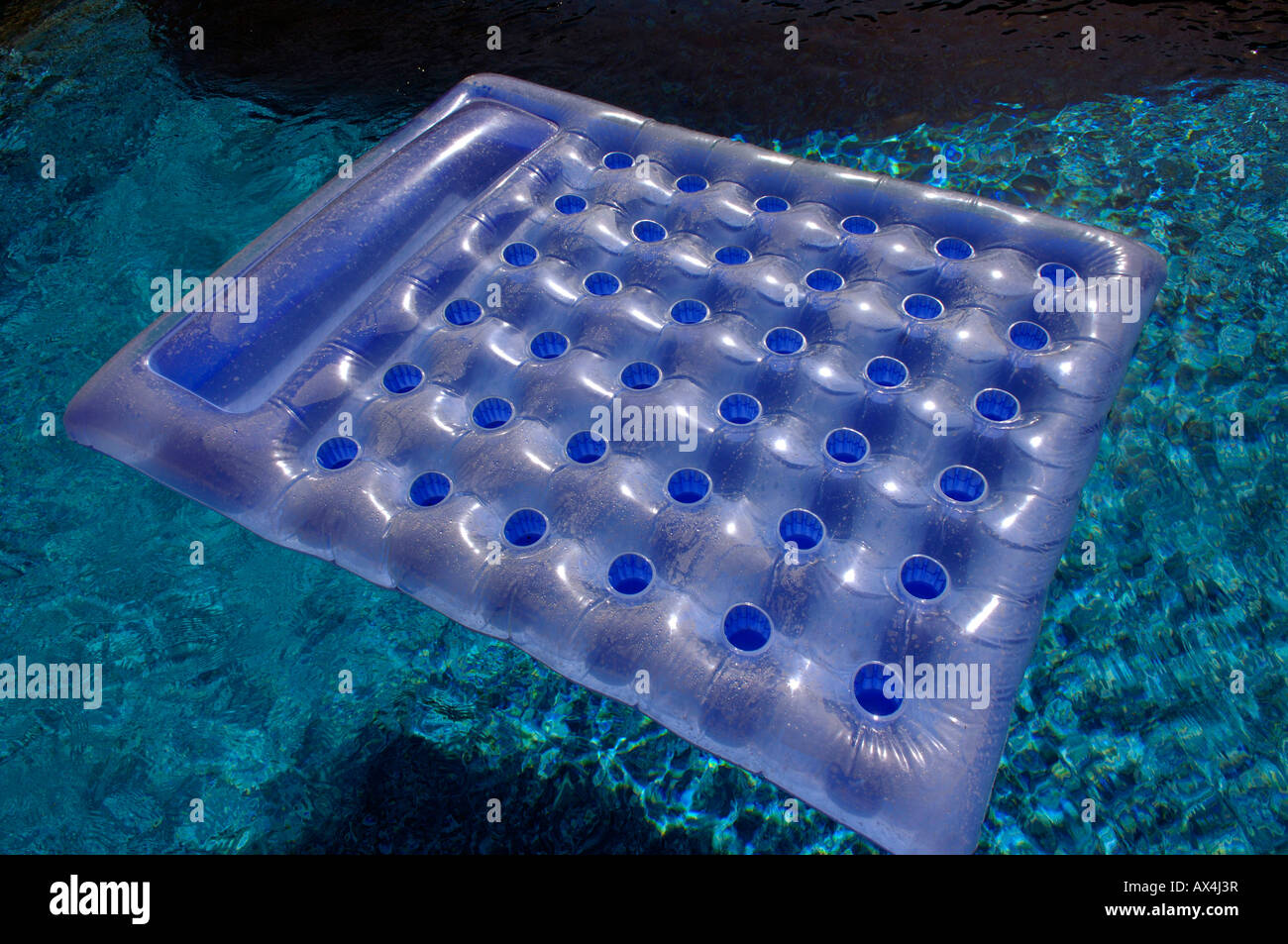 blue lilo swimming pool generic holiday vacation plastic inflatable ...