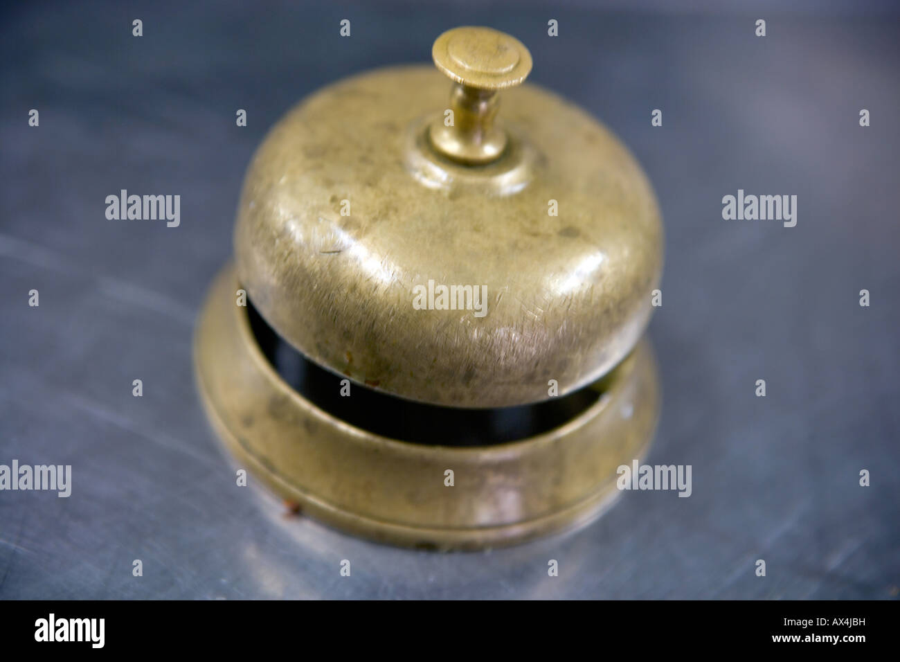 a bell at the table Stock Photo - Alamy