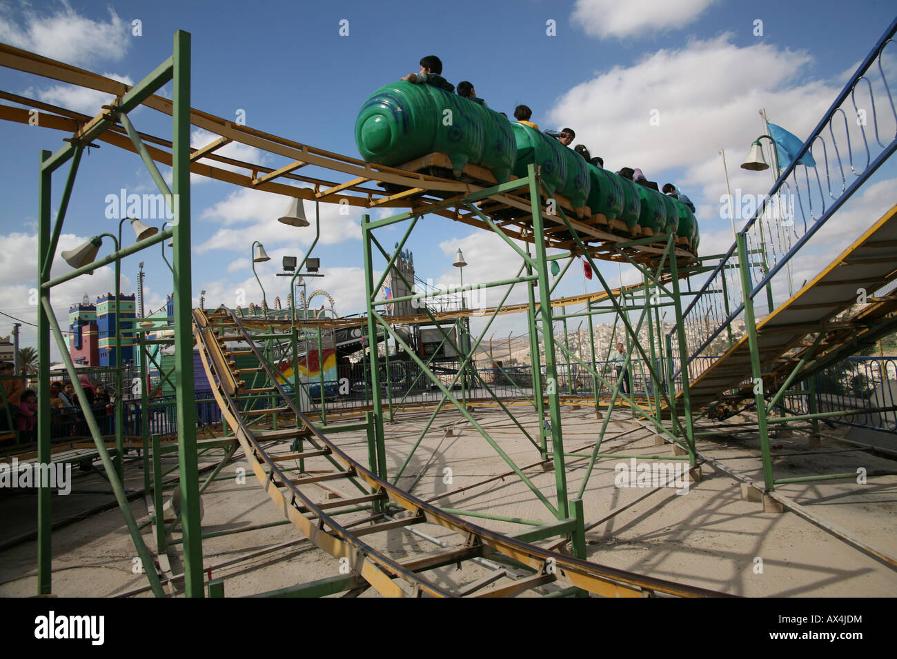 school children playing at fair in Amman, jordan Stock Photo - Alamy
