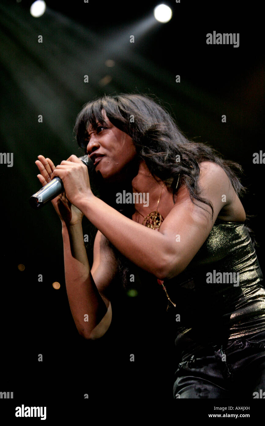 Beverley Knight, soul and R&B singer, performing in Young Voices ...
