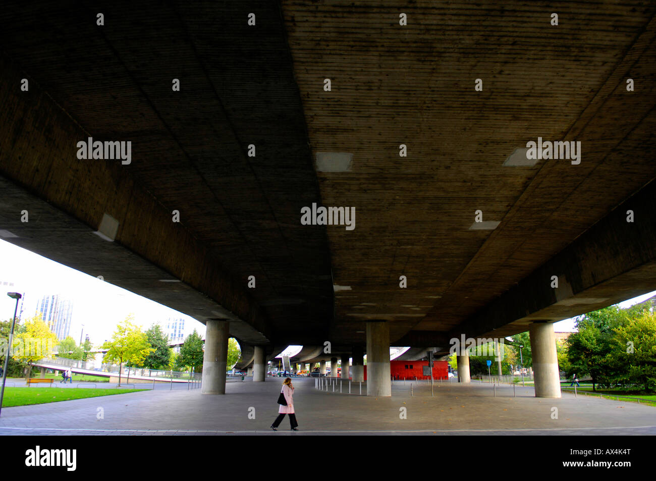 underpass under road dusseldorf germany deutschland city pedestrians ...