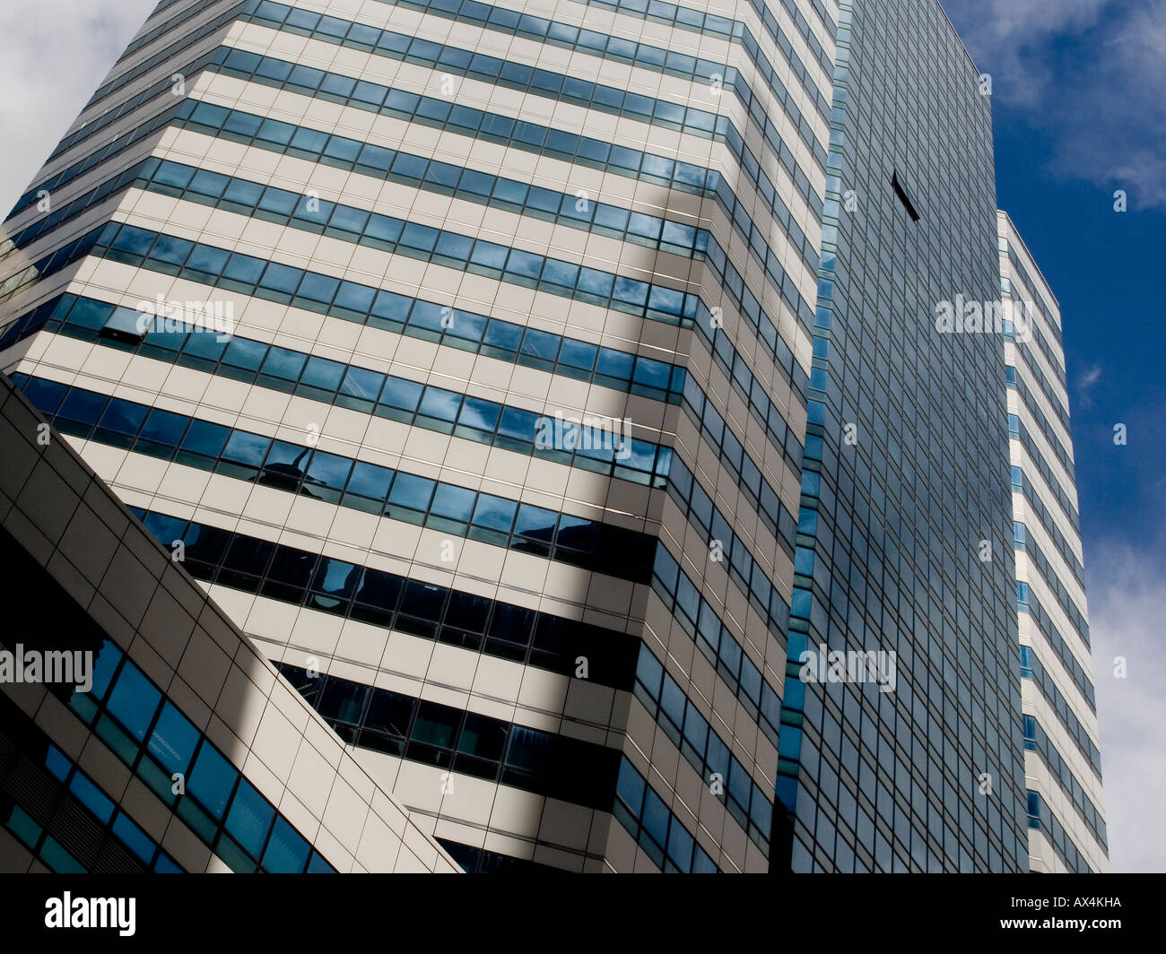 A single window is open in a huge glass skyscraper Stock Photo - Alamy