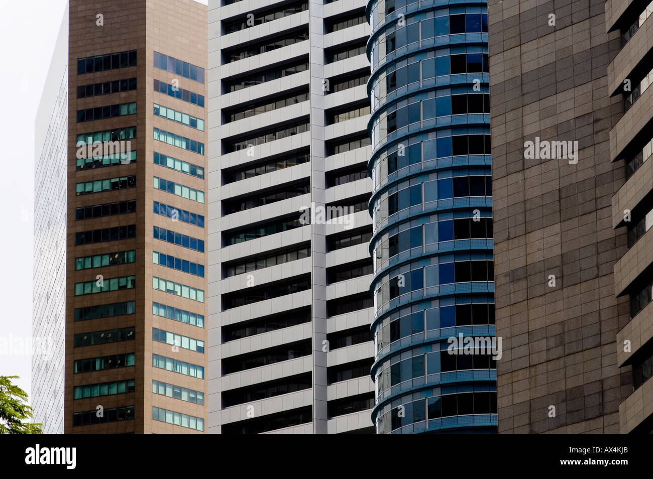 Different commercial buildings in Singapore Stock Photo - Alamy