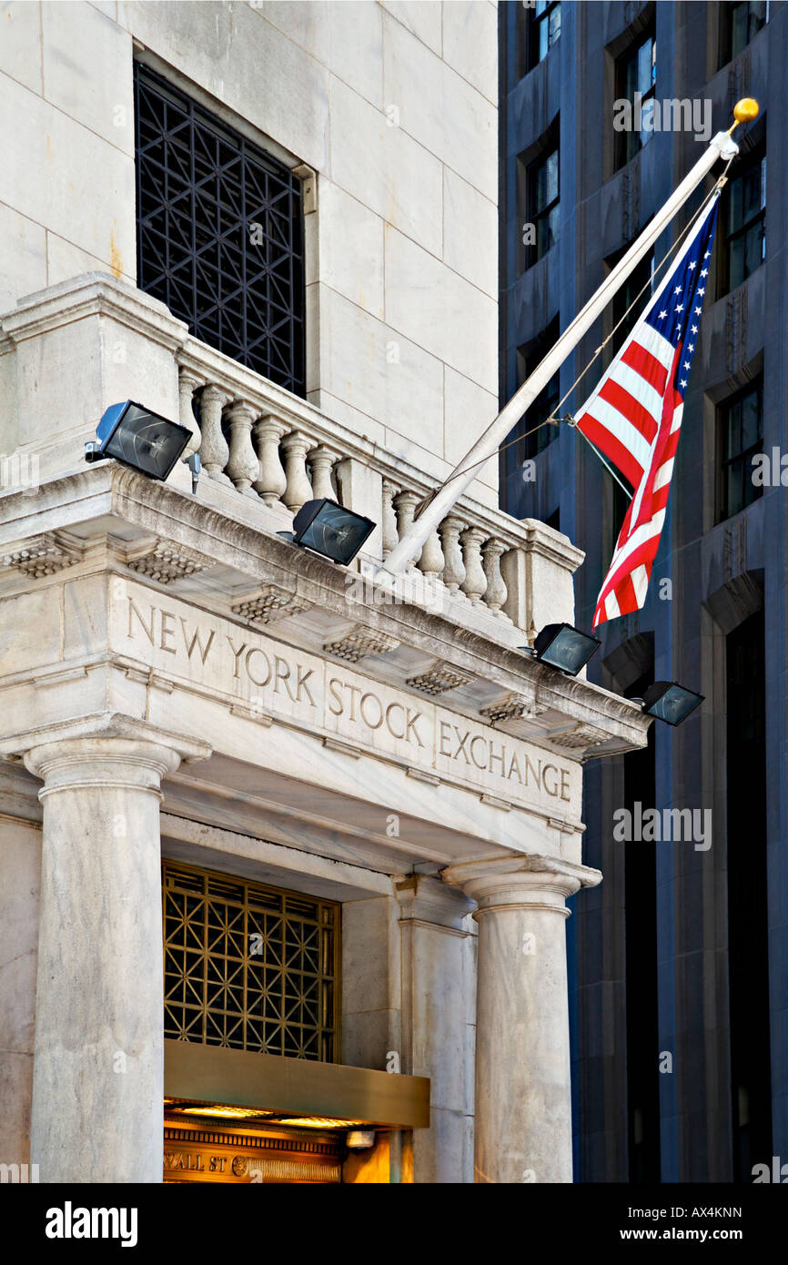 New York Stock Exchange building Wall Street, New York Stock Photo - Alamy