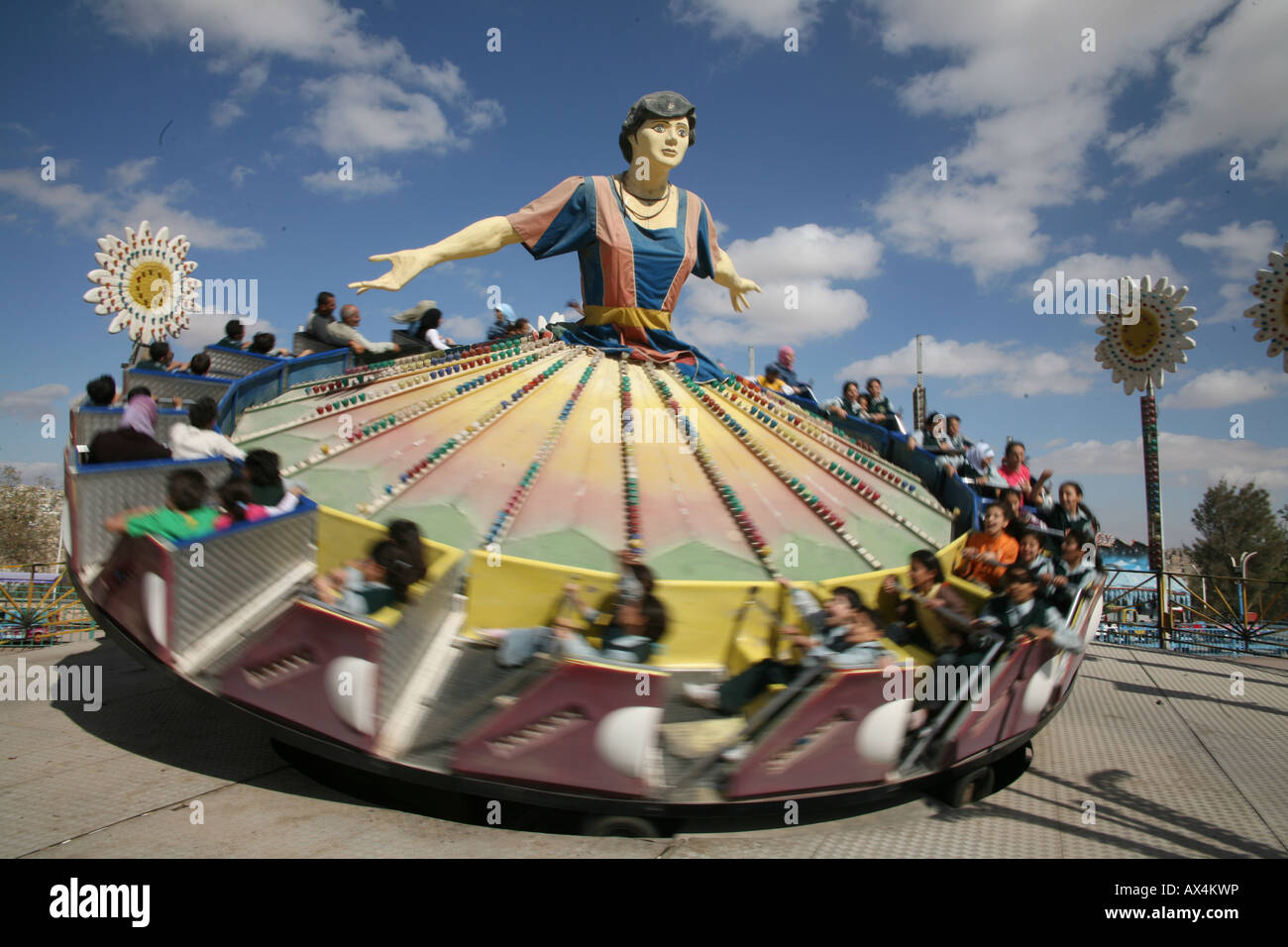 children playing at fair in Amman, jordan Stock Photo - Alamy