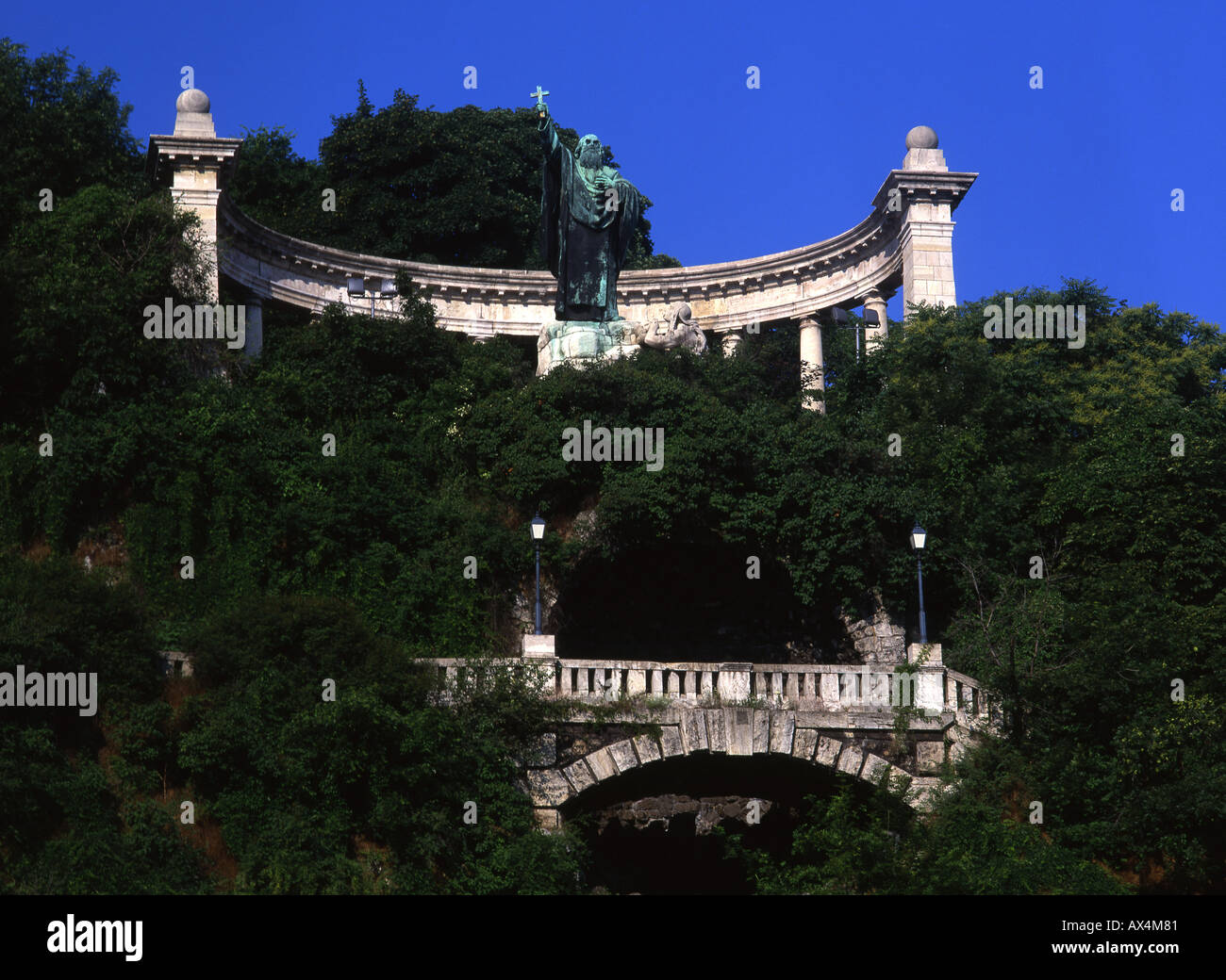 St Gellert Statue Monument Gellert Hill Gellert hegy Buda Budapest ...