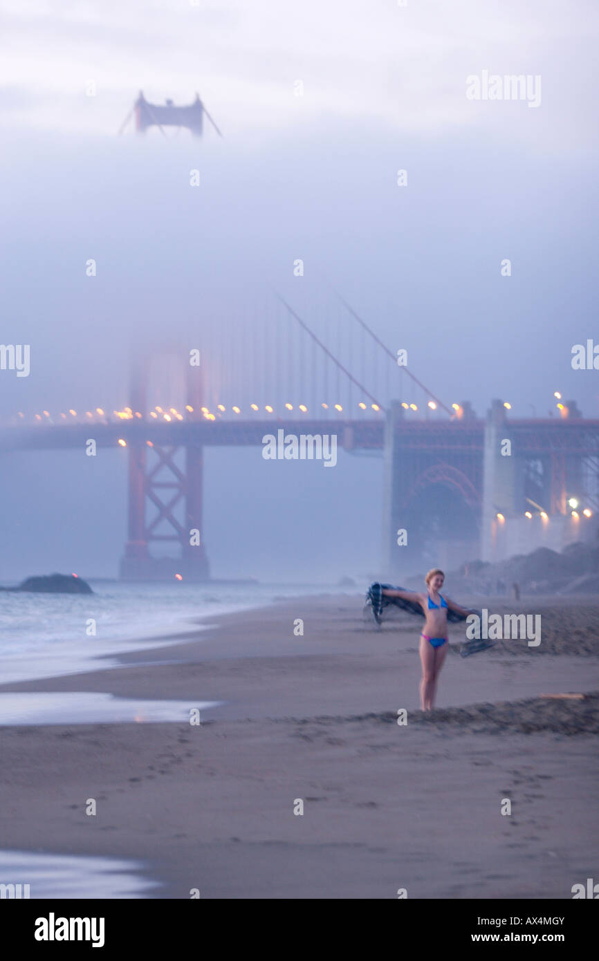 Baker Beach at sunset Presidio of San Francisco Golden Gate National ...