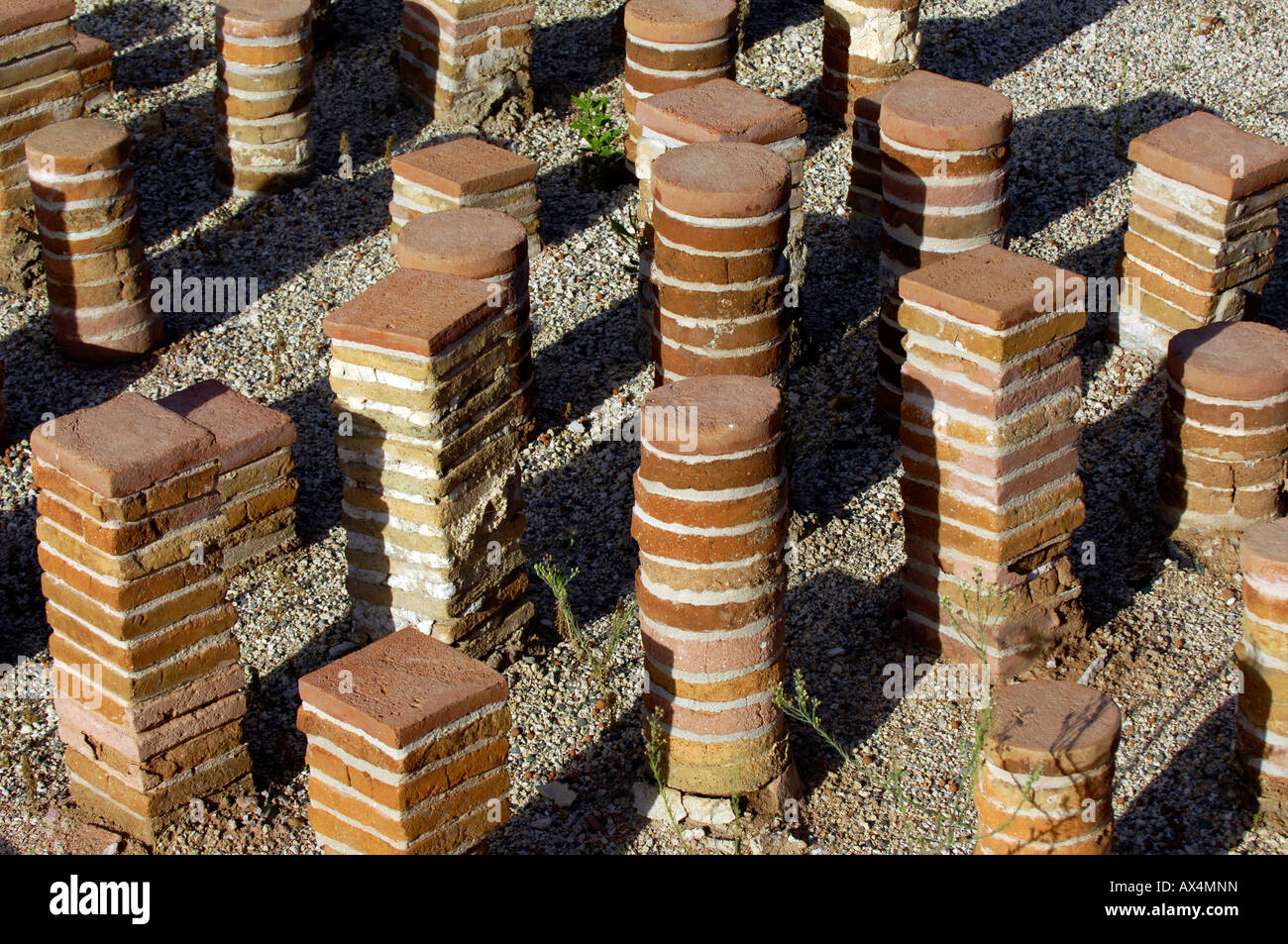 underfloor heating system central brick design ancient kourio curium ...