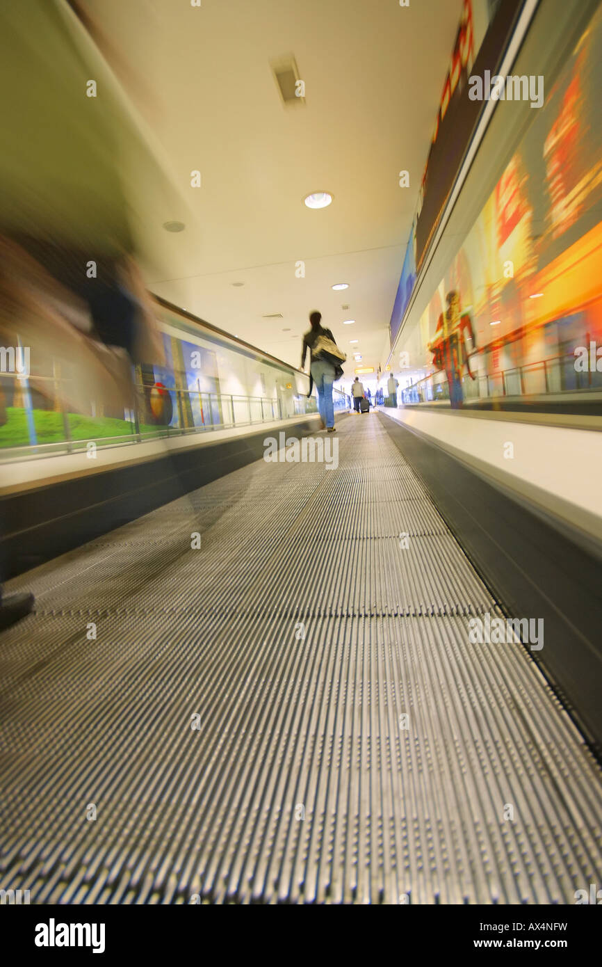 Conveyor belt in airport people hi-res stock photography and images - Alamy