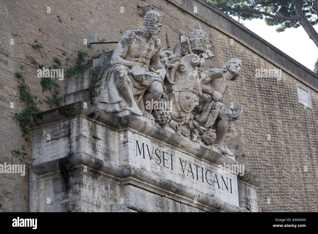 Decorated entrance to the Vatican Museum Stock Photo - Alamy