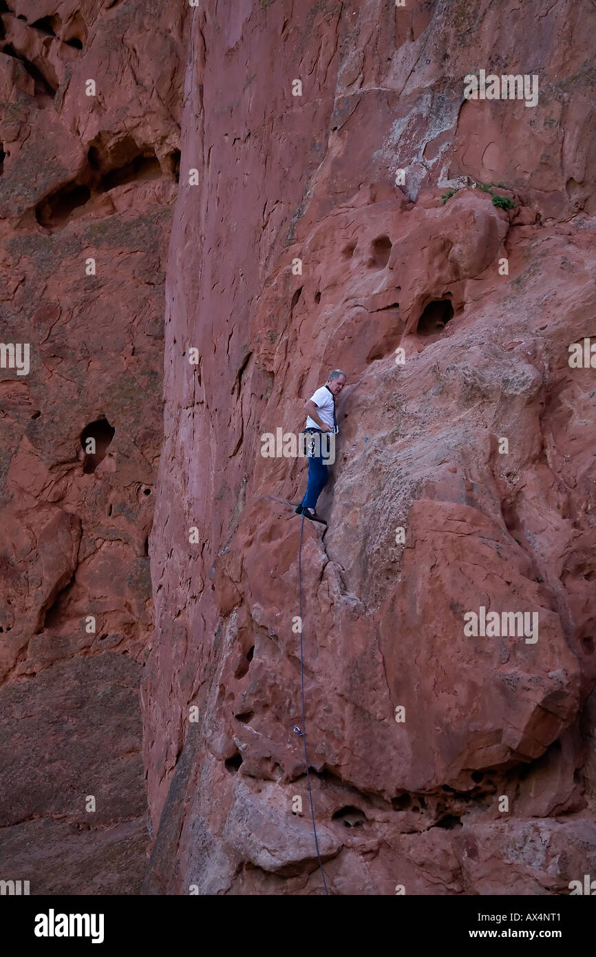 "Rock Climbing in Colorado Stock Photo - Alamy