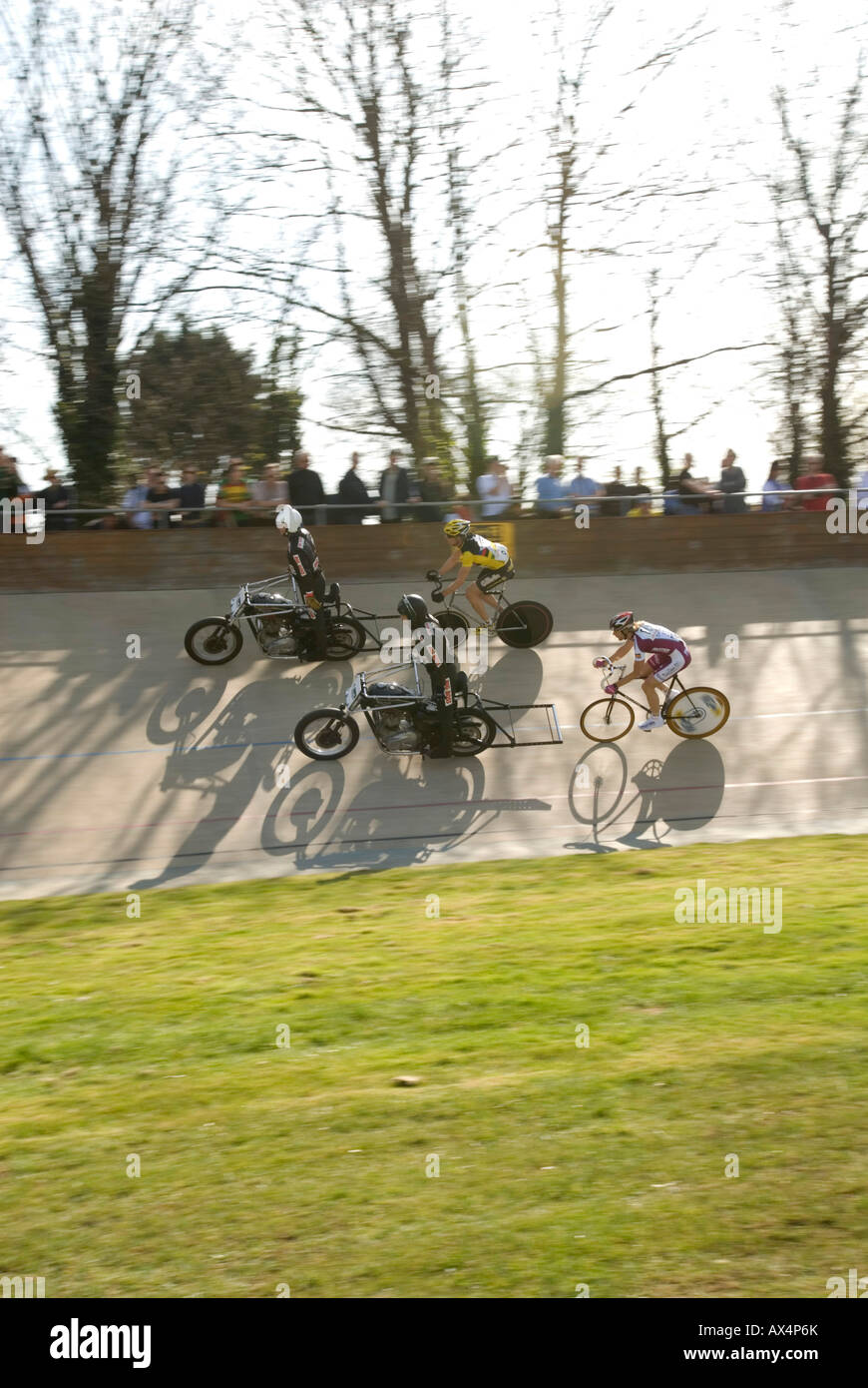 derny racing at the good friday international meet, herne hill ...