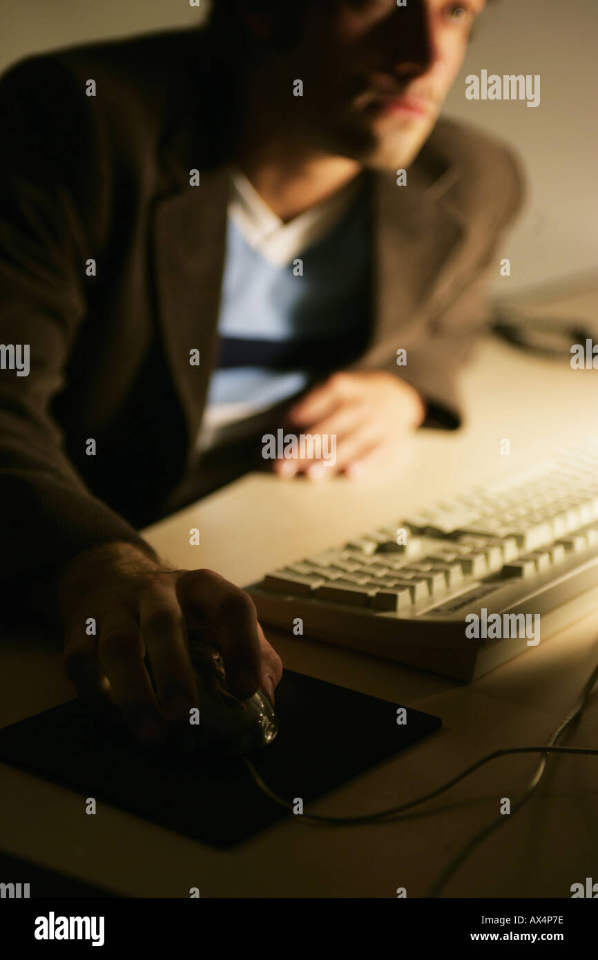Hand on computer mouse young adult hi-res stock photography and images ...