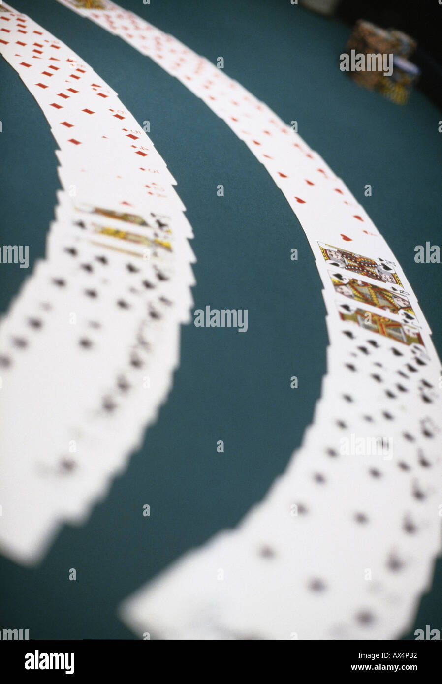 Playing cards spread out hi-res stock photography and images - Alamy