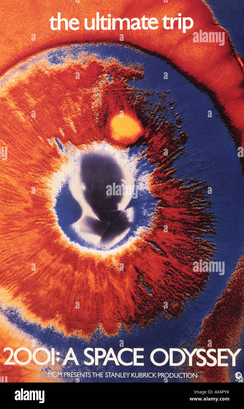 2001 A SPACE ODYSSEY poster for 1968 MGM/Stanley Kubrick film classic ...