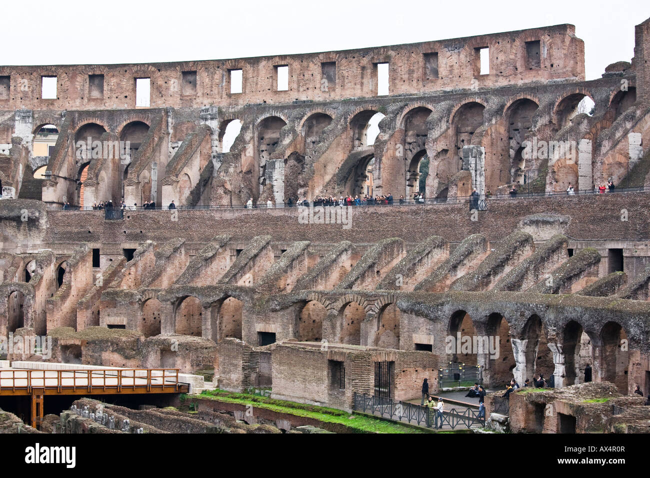 Interior view of Colosseum Stock Photo - Alamy