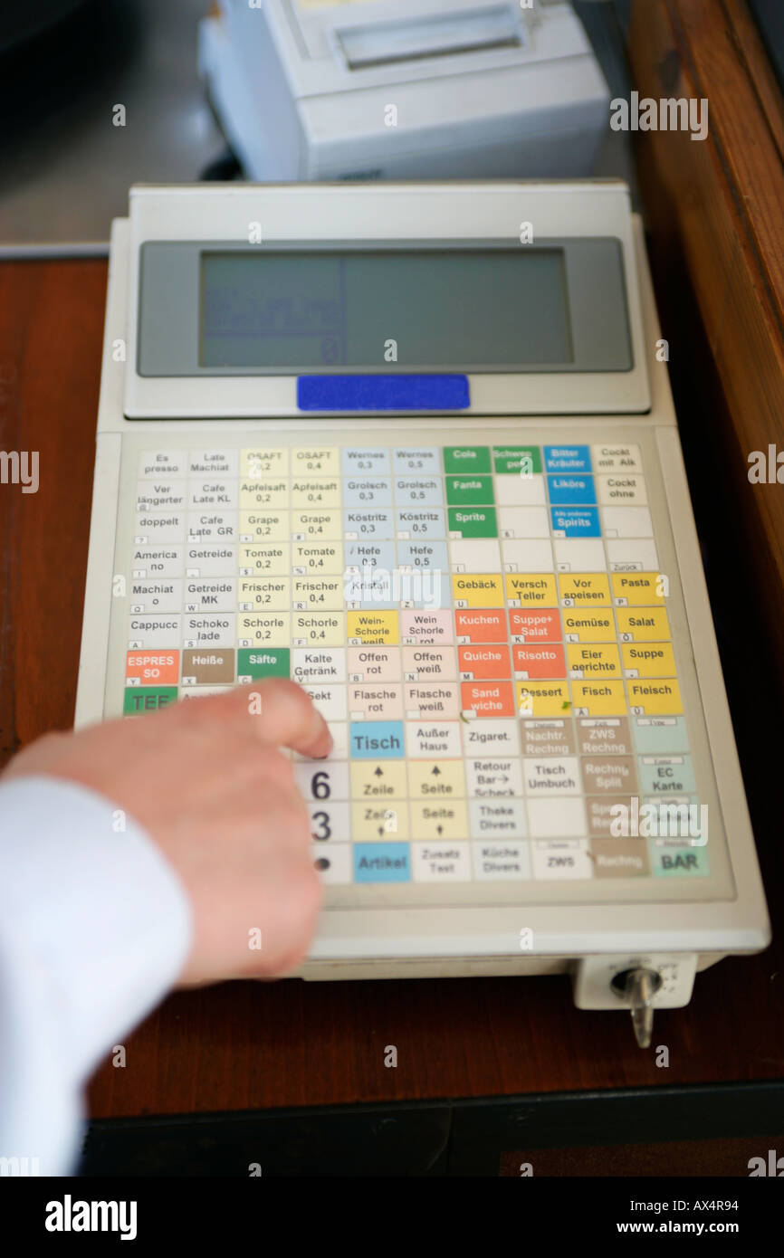 Close up of a cash register Stock Photo - Alamy