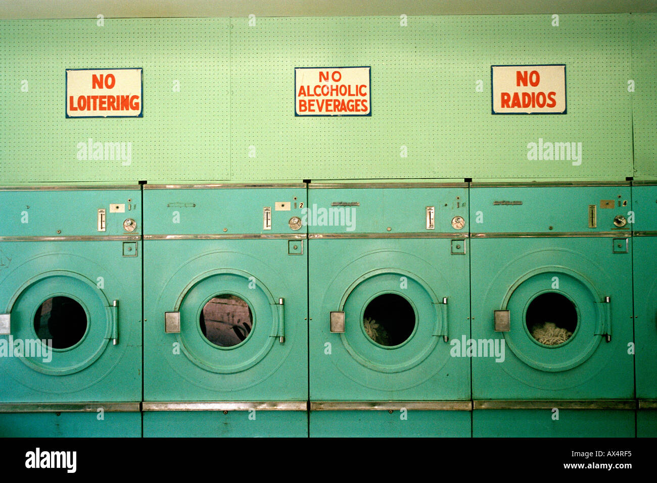 Coin operated laundromat in hi-res stock photography and images - Alamy