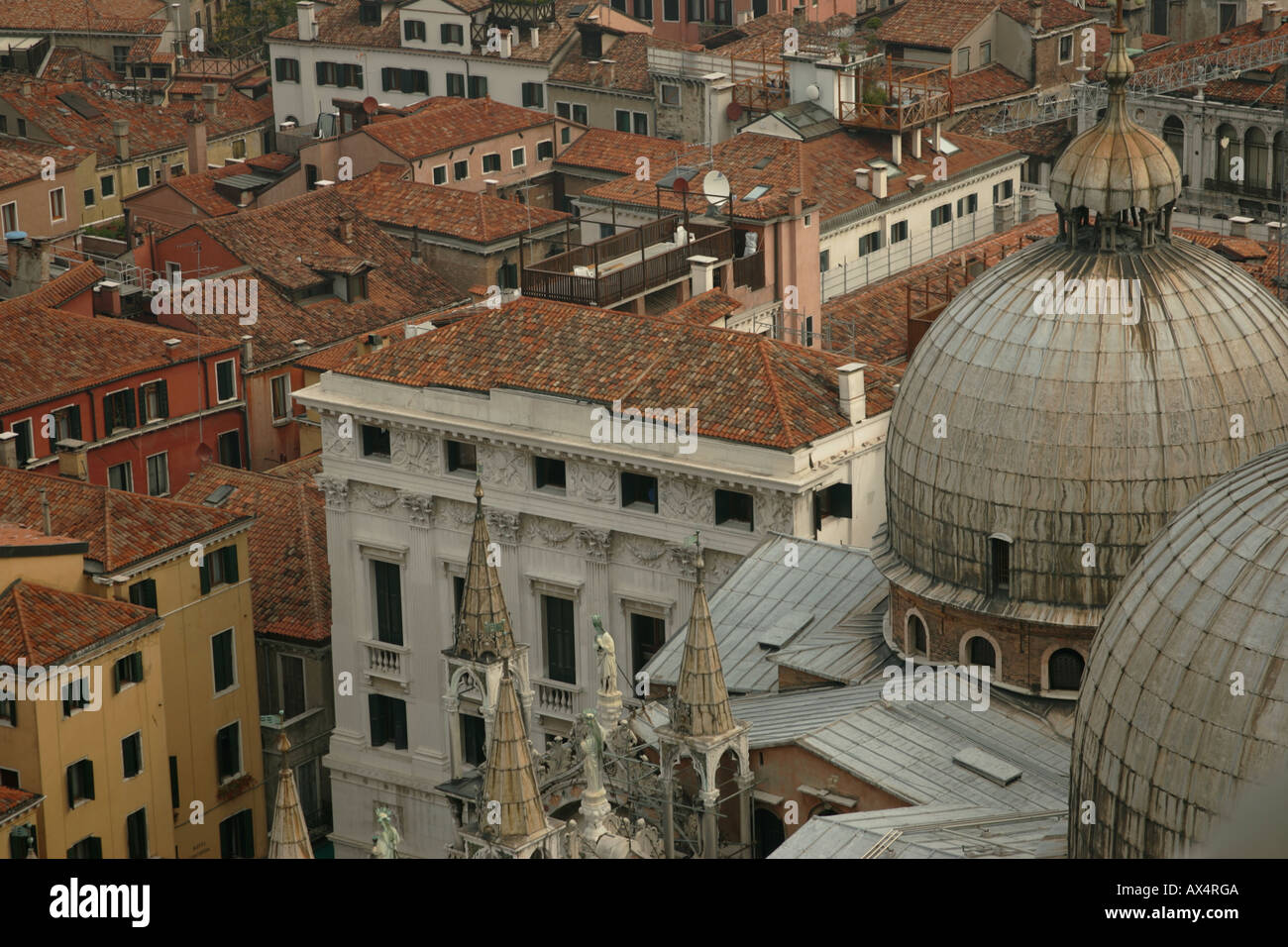 Aerial view of the domes of St Marks basilica, Venice Stock Photo - Alamy
