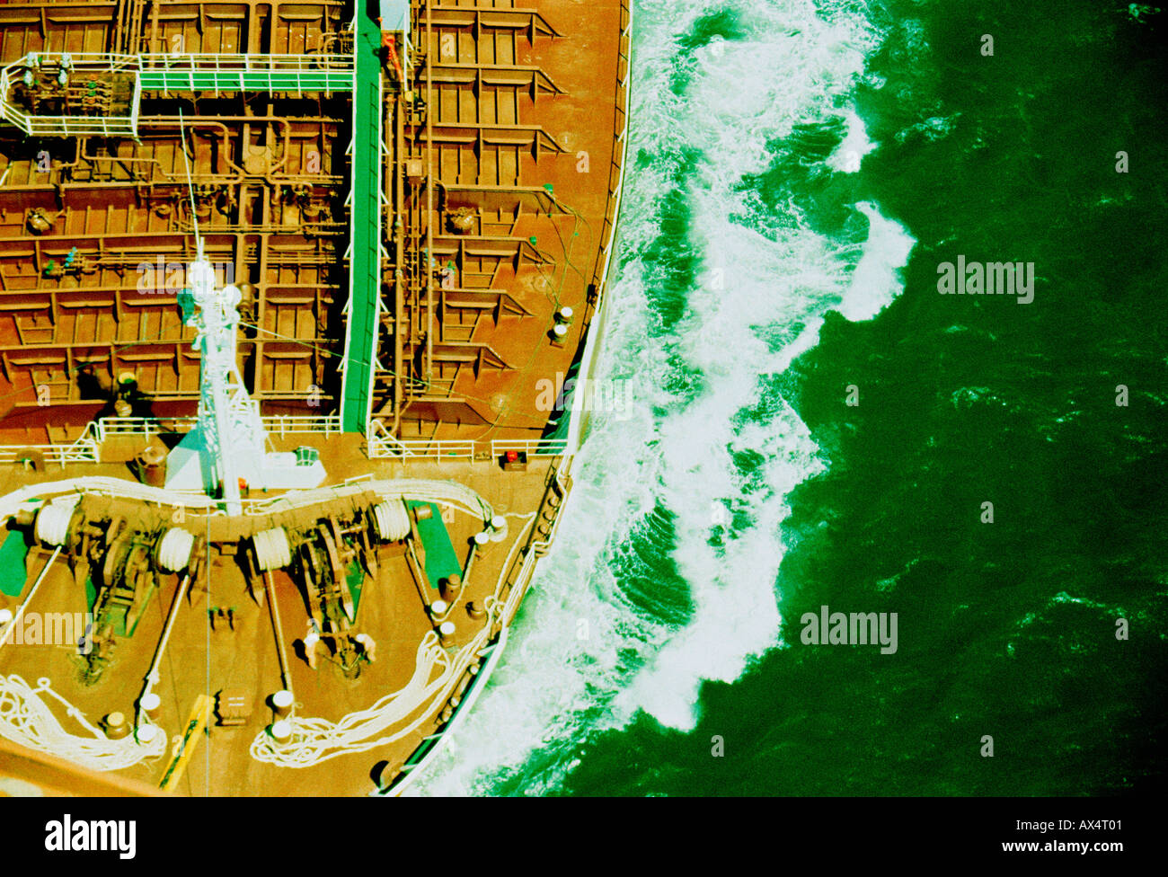 Ocean liner aerial view Stock Photo - Alamy