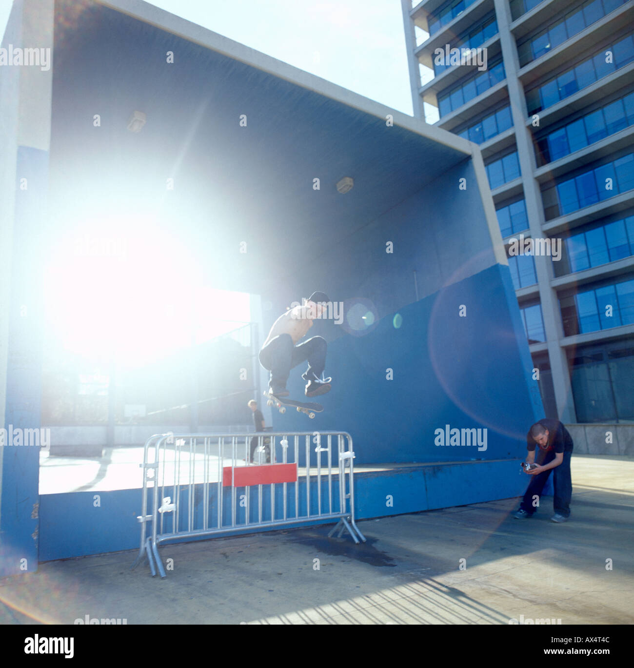 Jumping over barrier hi-res stock photography and images - Alamy