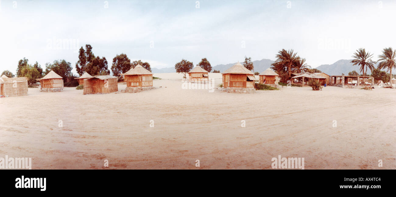Group of bungalows on the beach Sinai Egypt Stock Photo - Alamy