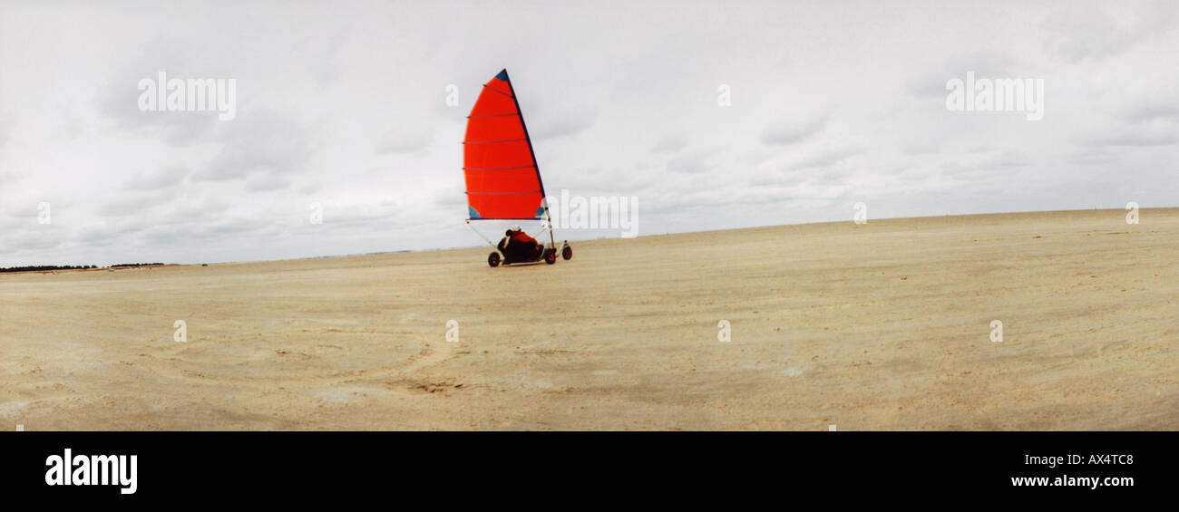 Sailing on beach Denmark Stock Photo - Alamy