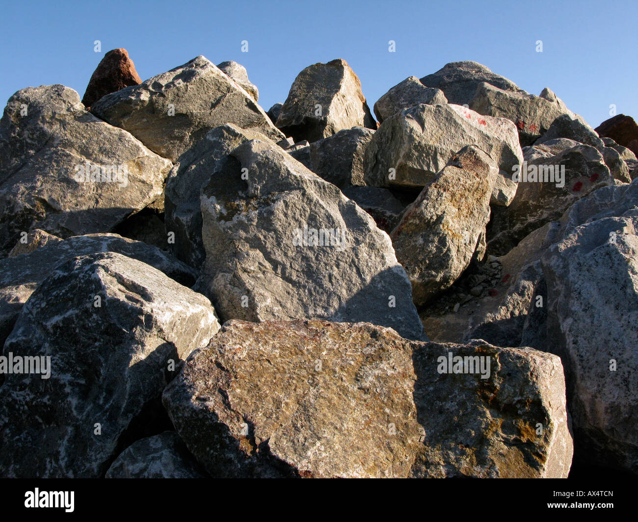 Construction site with rocks Stock Photo - Alamy