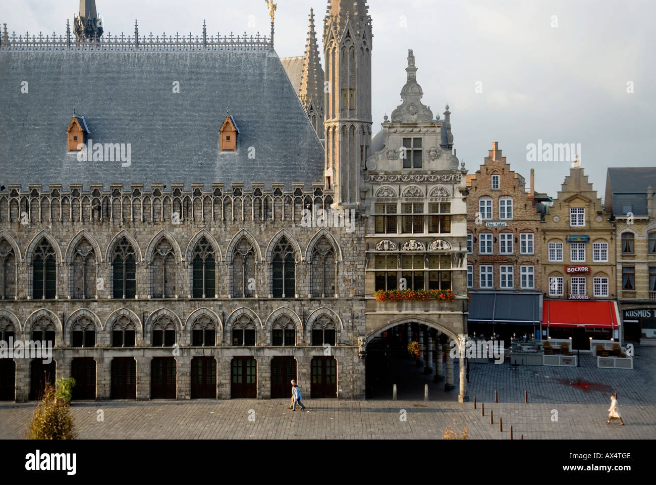 The re-built Cloth Hall which houses the Flanders Fields Museum in ...